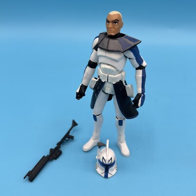 star wars CLONE CAPTAIN REX phase II ACTION FIGURE TROOPER clone wars ...