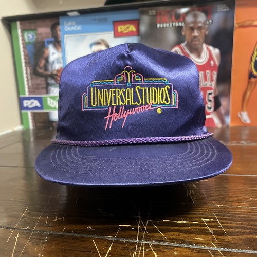 Vintage 1990 Universal Studios Hollywood Embroidered Snapback Purple ...