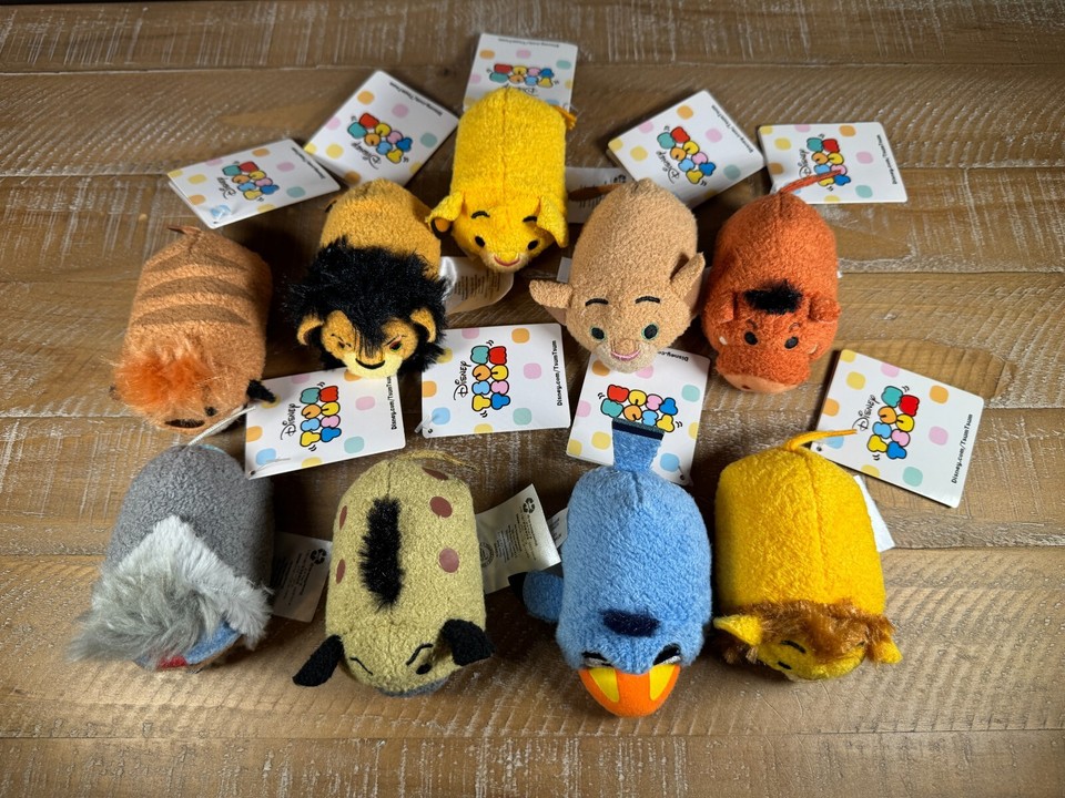 Authentic NWT US Disney The Lion King Tsum Tsums FULL SET of 9 Mini ...