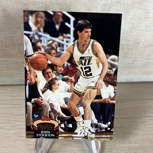 John Stockton 1992-93 Topps Stadium Club #265 Utah Jazz | eBay