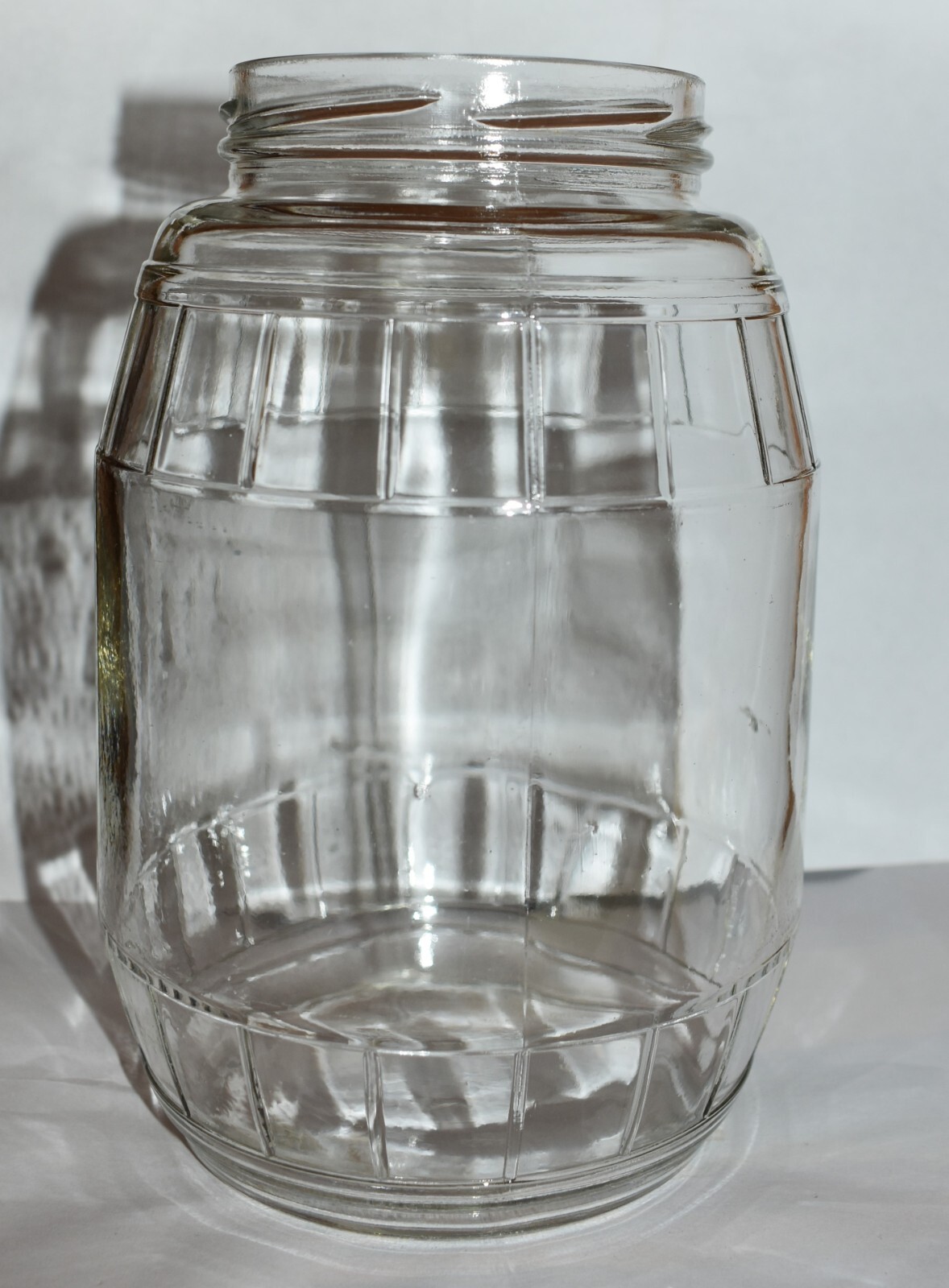 Vintage Alexander H Kerr Glass Pickle Barrel Jar 1950, 48 oz. Half ...