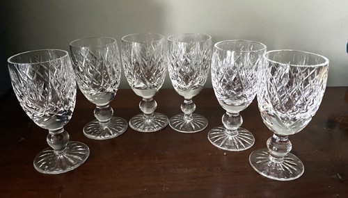 Set of 6 Waterford Donegal Crystal Glass Signed Sherry Glasses 4 1/4 ...