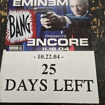 Eminem Encore Countdown 2004 Promo | eBay