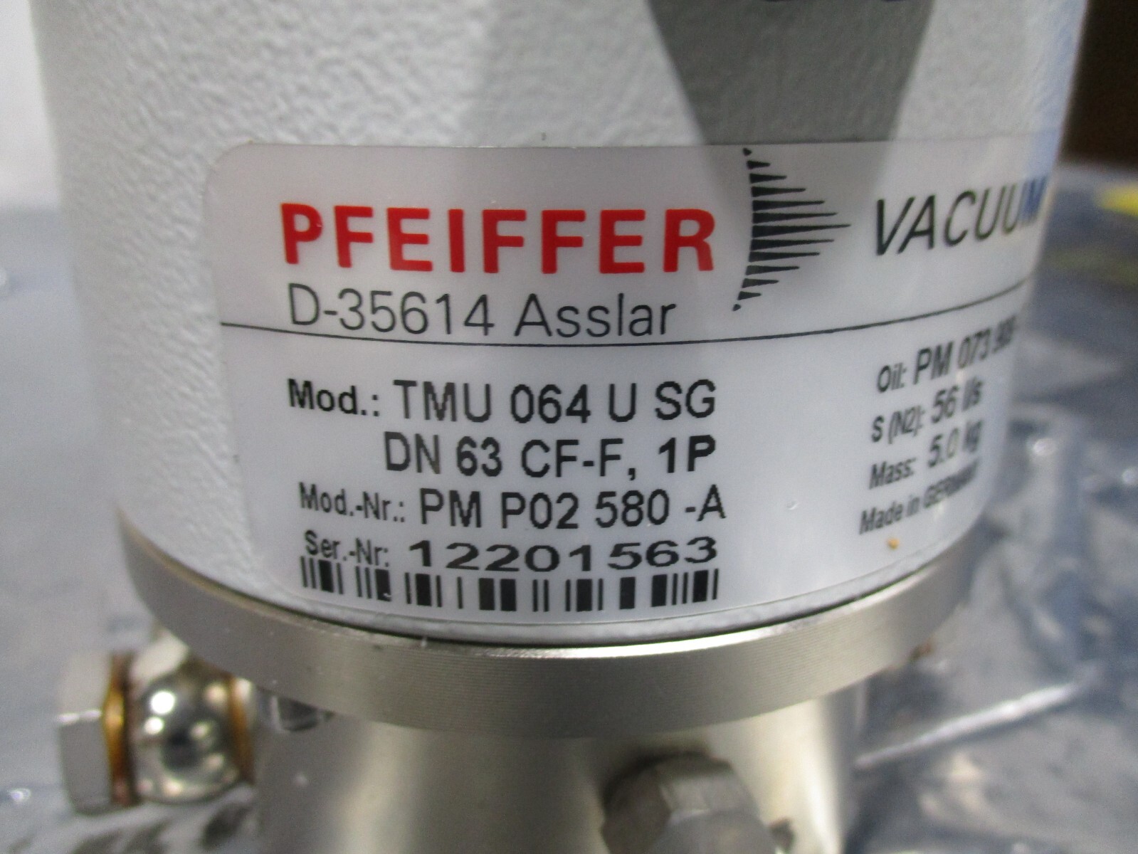 Pfeiffer Vacuum D-35614 Asslar Pbr260 Compact Full Range BA Gauge for ...