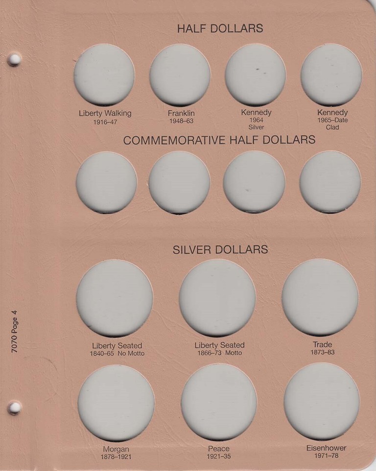 Dansco Album For US Coin Type - Major Types From 1800 Coin Album Model ...