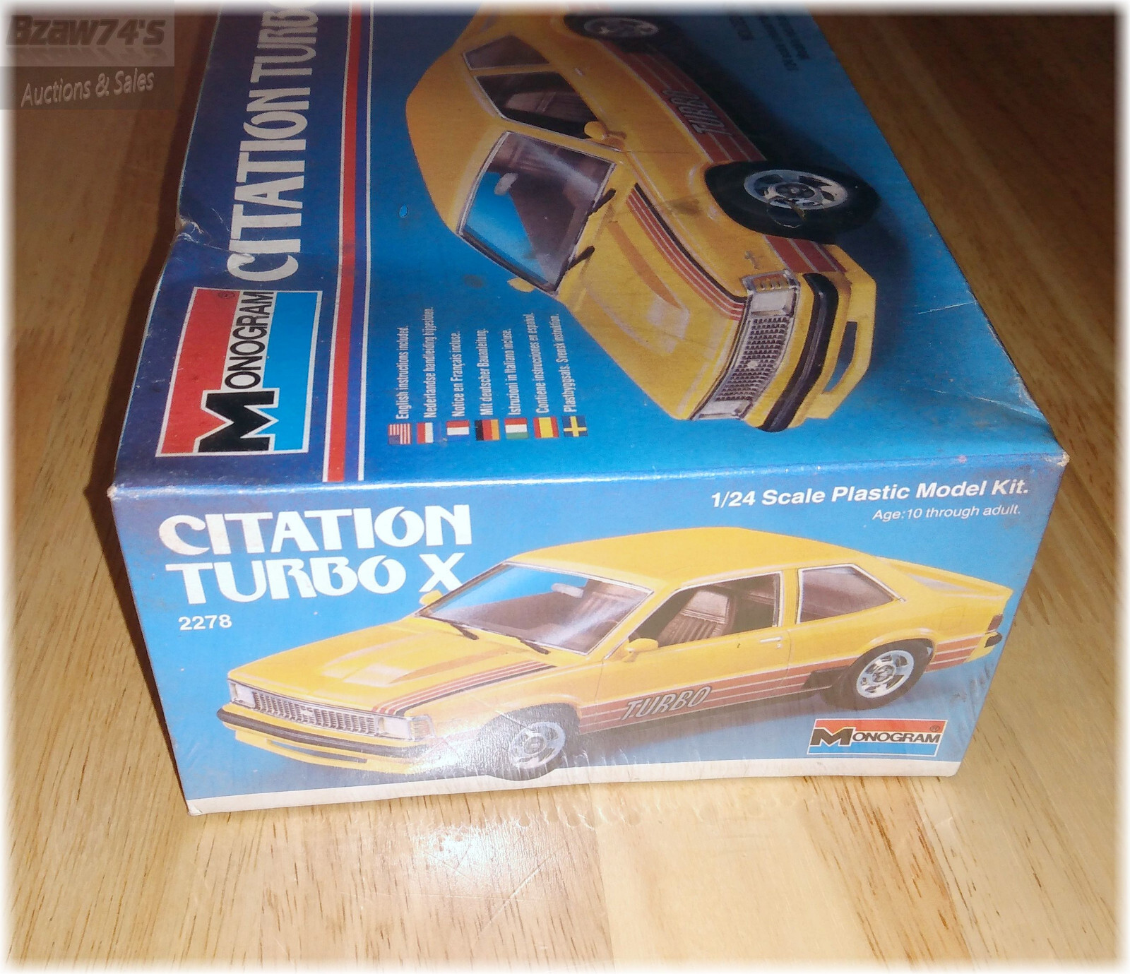 Monogram, Chevy Citation Turbo X, 1/24 Scale, Plastic Model Kit #2278 (1981) | eBay