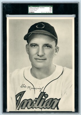 1948 Cleveland Indians Picture Pack BOB MUNCRIEF SGC 5.5 EX+ Condition ...