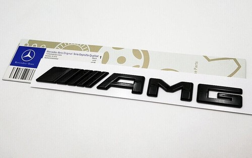 New AMG Emblem Trunk Gloss Black 3D Rear Badge for Mercedes C E S SL ...
