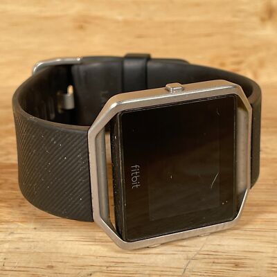 Fitbit Blaze FB502 Black TouchScreen Heart Rate & Fitness Tracker Smart ...