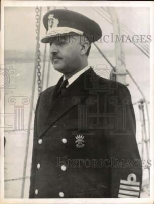 1939 Press Photo Generalissimo Francisco Franco of Spain on the Mar ...