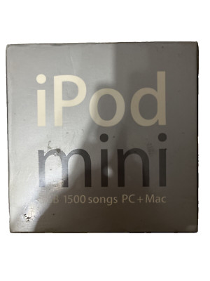 VERY RARE! sealed NEW Silver iPod Mini 2nd gen 6gb in plastic M9801LL/A ...