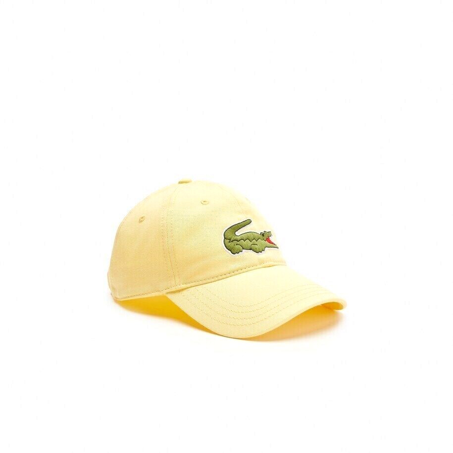 Lacoste Baseball Cap Big Croc Logo Organic Cotton RK9871 Green Blue ...