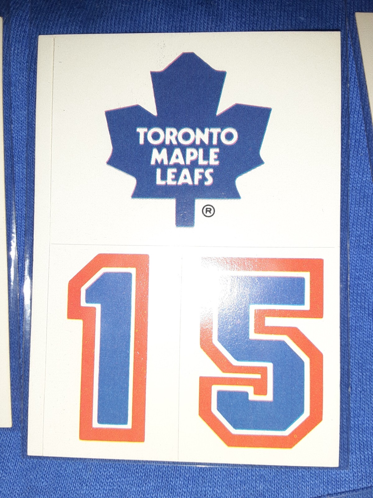 MAPLE LEAFS 1987 Topps Sticker #13 NHL Hockey Decal Numbers FREE ...