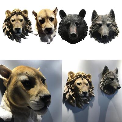 Faux Taxidermy Hanging Wall Bust Sculpture Home Decor , Wall ...