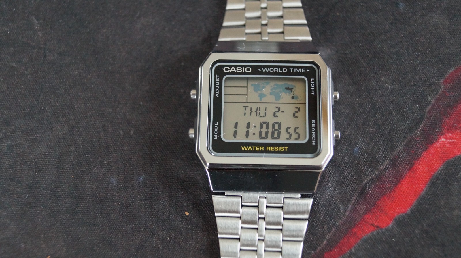 Casio A500WEA-1EF 32mm Stainless Steel Case, Stainless Steel Strap ...