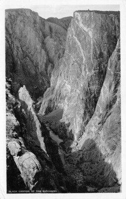 Black Canyon of the Gunnison Colorado Robert H Wallace Real Photo RPPC ...