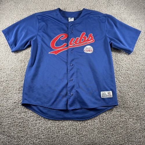 Vintage 90s Chicago Cubs Dynasty Jersey Mens XL Blue Team Logo Sport ...