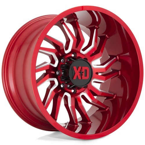 4-New 22" XD XD858 Tension Wheels 22x10 6x135 -18 Red Rims 87.1 | eBay