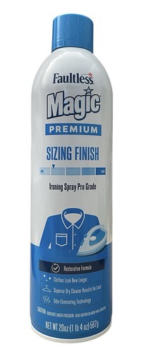 Faultless Magic Premium Sizing Finish Ironing Spray Pro Grade Light ...