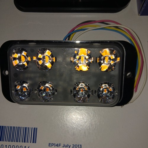 ECCO ED3788A Surface Mount Amber LED Strobe Light | eBay