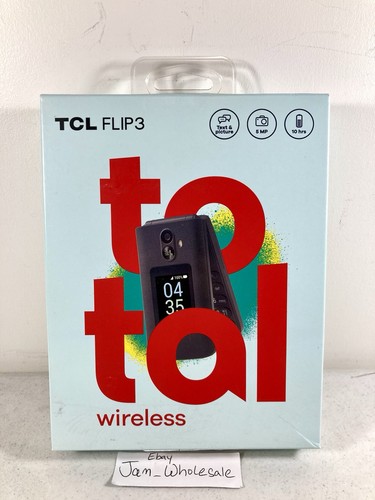 Locked To Total Wireless TCL FLIP 3 16GB 5MP Gray Prepaid Flip Phone ...