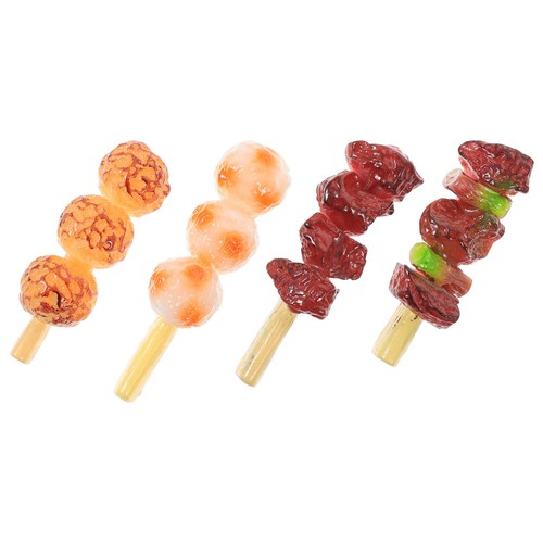 3 PCS Barbecue Skewers Toys Child Kids Fake Food Childrens Pretend Bbq ...