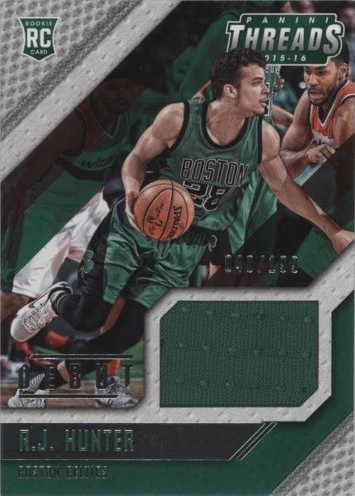 2015-16 Panini Threads - Debut Threads R.J. Hunter #7 /199 (MEM, RC ...
