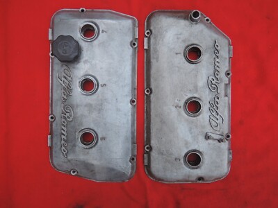 ALFA ROMEO GTV6 Used Original SET V6 Smooth Camshaft /Rocker COVERS ...