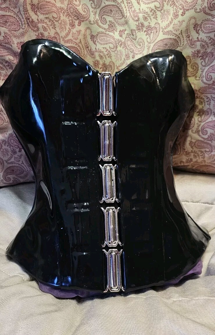 Polymorphe 100% Real Latex Victorian Corset rubber Gu… - Gem