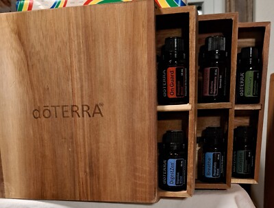 doTERRA Acacia Wood Storage Box NEW in the Box/Great Gift! Holds 36 ...