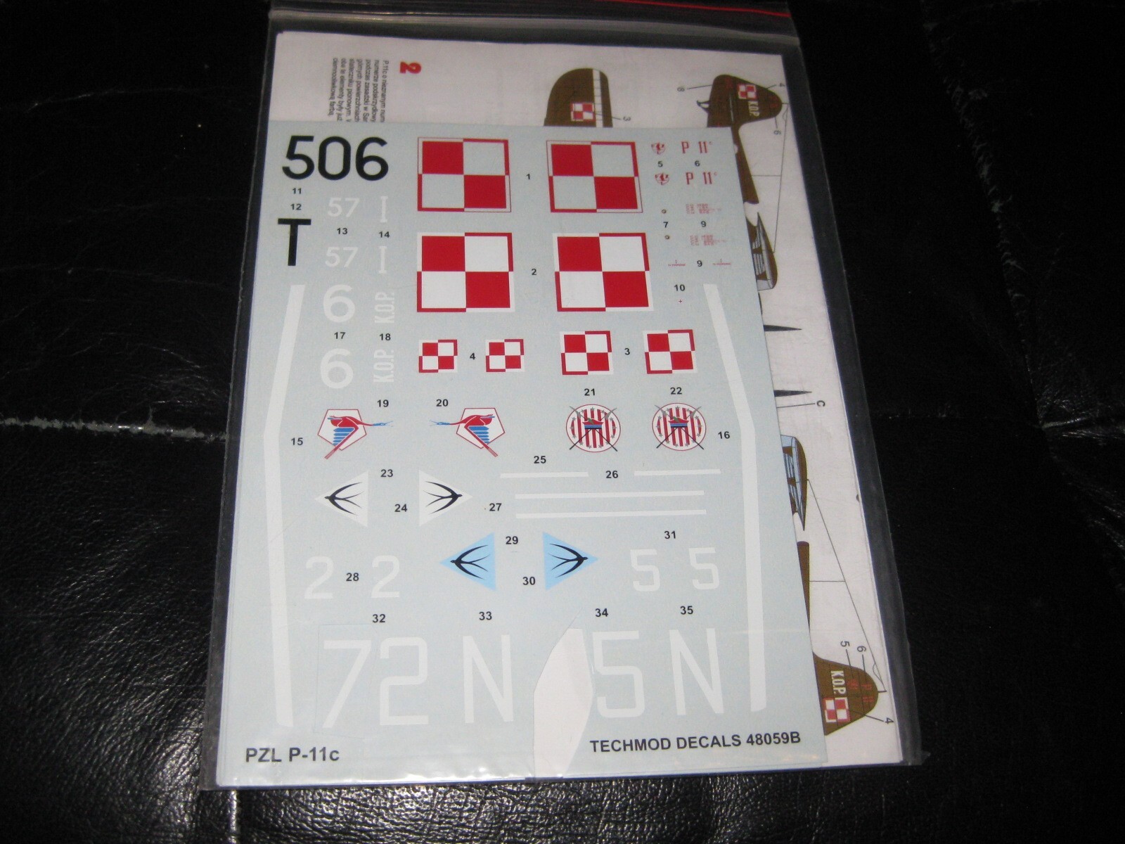Polish PZL P-11c Decal Sheet by Techmod in 1/48 scale | eBay