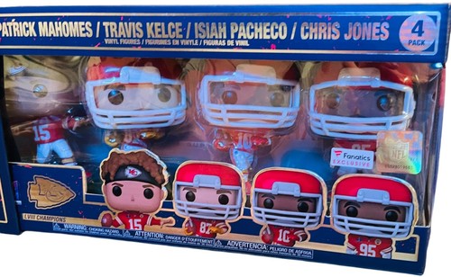 NEW KANSAS CITY CHIEFS FUNKO POP! SUPER BOWL LVIII CHAMPS MINT MAHOMES ...