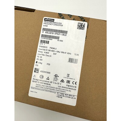 New Siemens 6SL3 210-1PE21-1AL0 6SL3210-1PE21-1AL0 SINAMICS PM240-2 ...