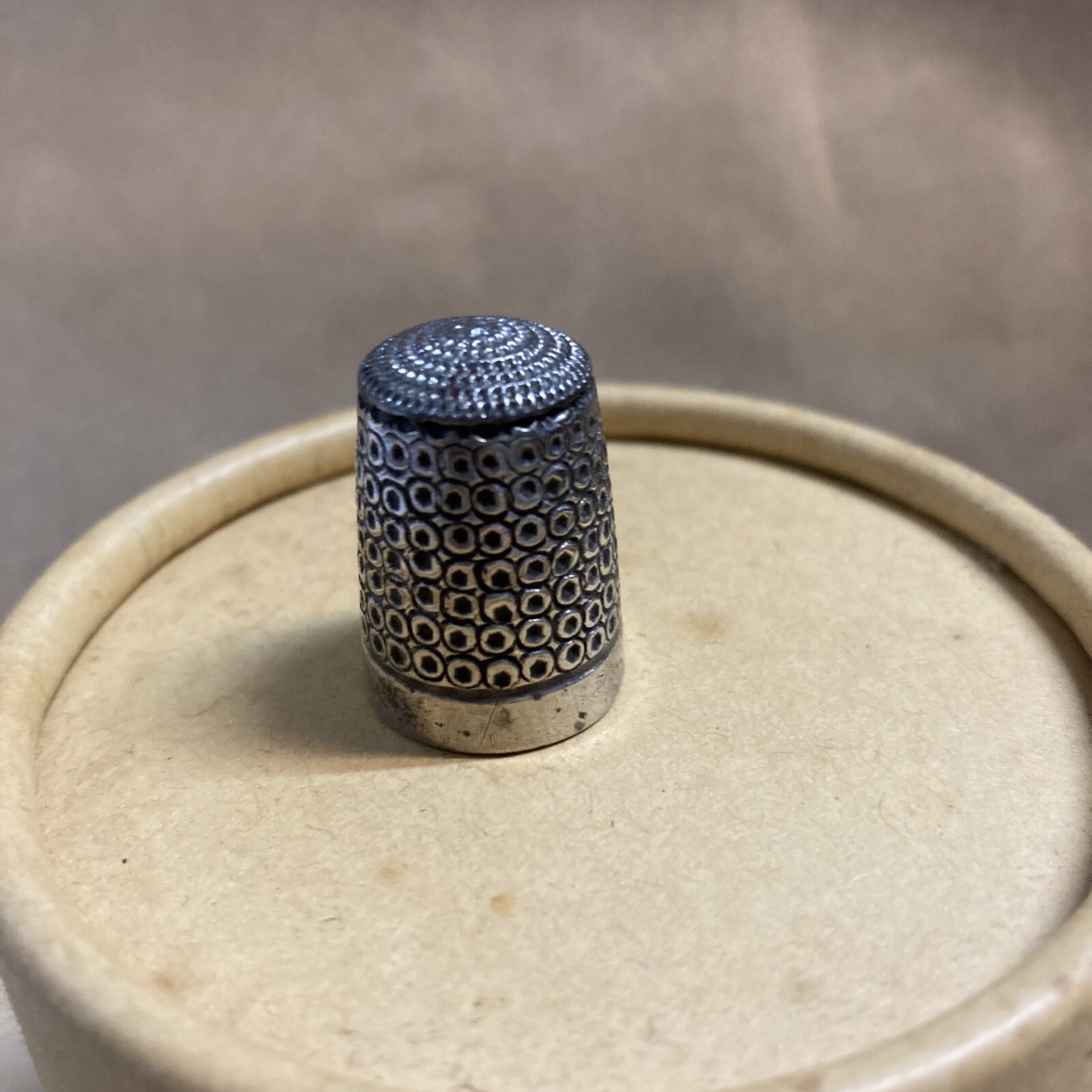 Vintage Silver Thimble Collectors J f Lion Anchor Hallmark G180.r | eBay