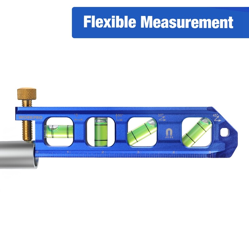 WORKPRO 6.3" Magnetic Conduit Bending Level Pipe Level Torpedo Level ...