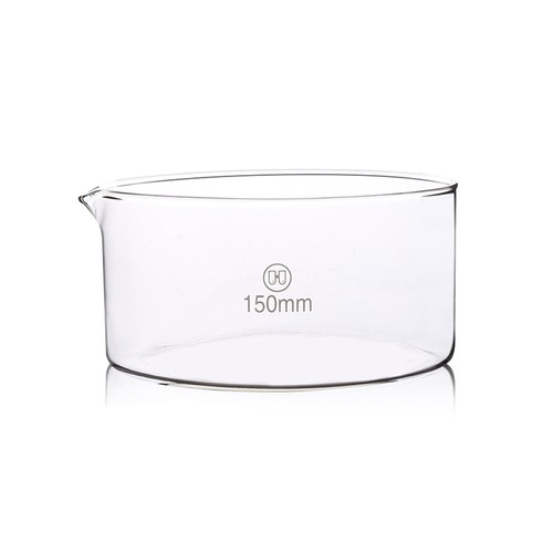 150mm*75mm Glass Crystallizing Dish Dishes Laboratory Chemistry ...