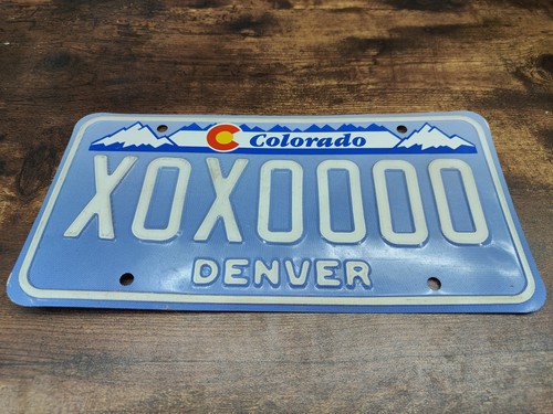 Colorado License Plate Tag SAMPLE Denver | eBay