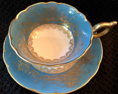 Coalport Victoria Regina Teacup & Saucer #9270 Footed Vintage | eBay