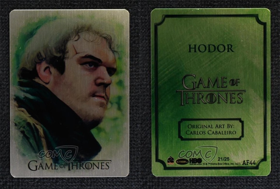 2023 Game of Thrones Art & Images 21/25 Hodor by Carlos Cabaleiro #AF44 ...