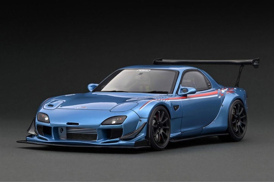 1/18 IG2963 FEED Afflux GT3 FD3S Light Blue Metallic Ignition Model RX-7 MAZDA | eBay