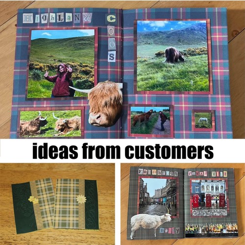 Plaid Tartan Flannel 12x12 in Double Sided Paper Pad Pack Scrapbook ...