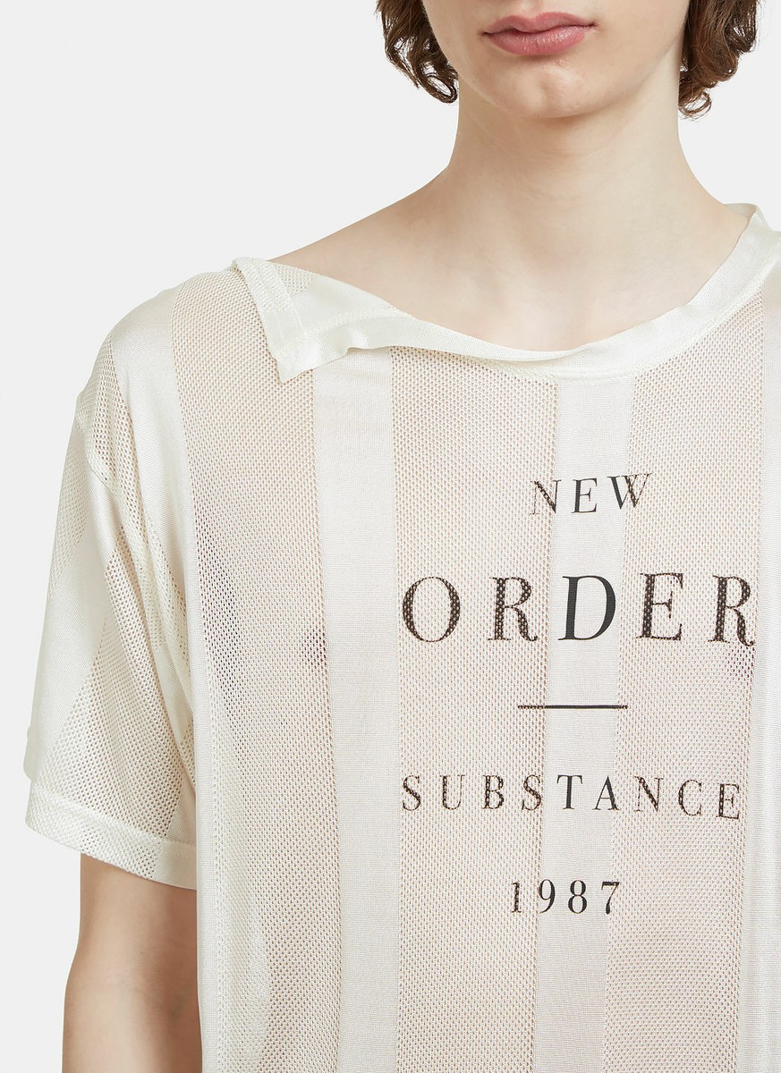 RAF SIMONS x New Order 'Substance/Technique' Designer Mesh T RAF SIMONS x New Order 'Substance/Technique' Designer Mesh T