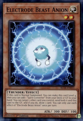 Yugioh - Electrode Beast Anion (Ultra Rare) (1st Edition) - BLTR-EN033 ...