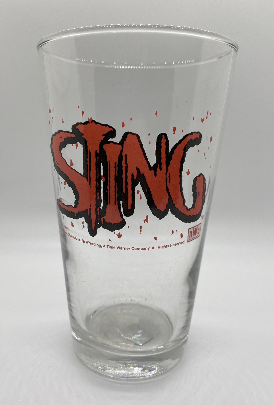 STING WCW NWO Red Wolf Pack 16 oz Pint Glass Vintage Wrestling - New | eBay
