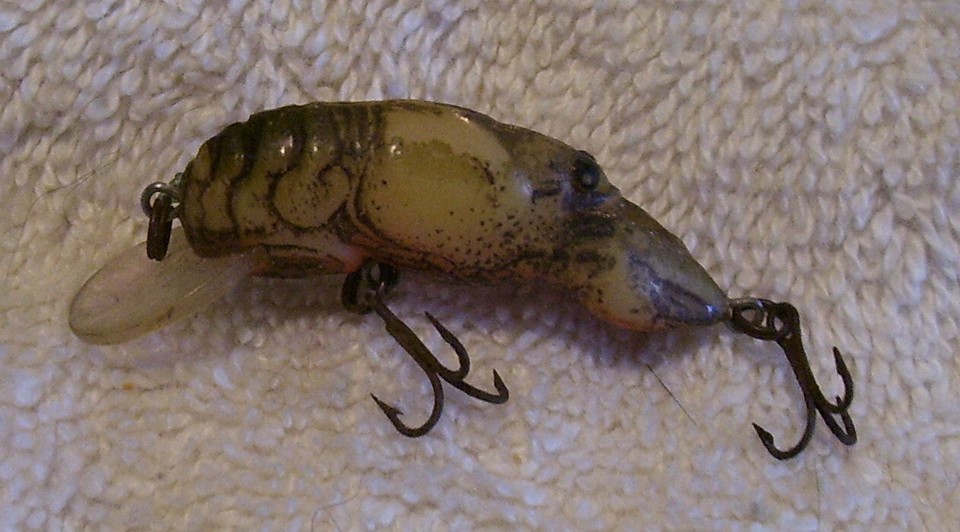 NICE VINTAGE REBEL CRAWFISH CRAB LURE 12/19/19POT FLY SIZE LOT #2 | eBay