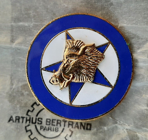 Insigne émail 4° REI CIC Sanglier Sahara LÉGION ÉTRANGÈRE Retirage FFL ...