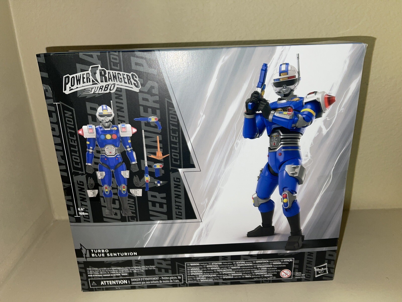 Hasbro Power Rangers Lightning Turbo Blue Senturion Deluxe 6-Inch ...