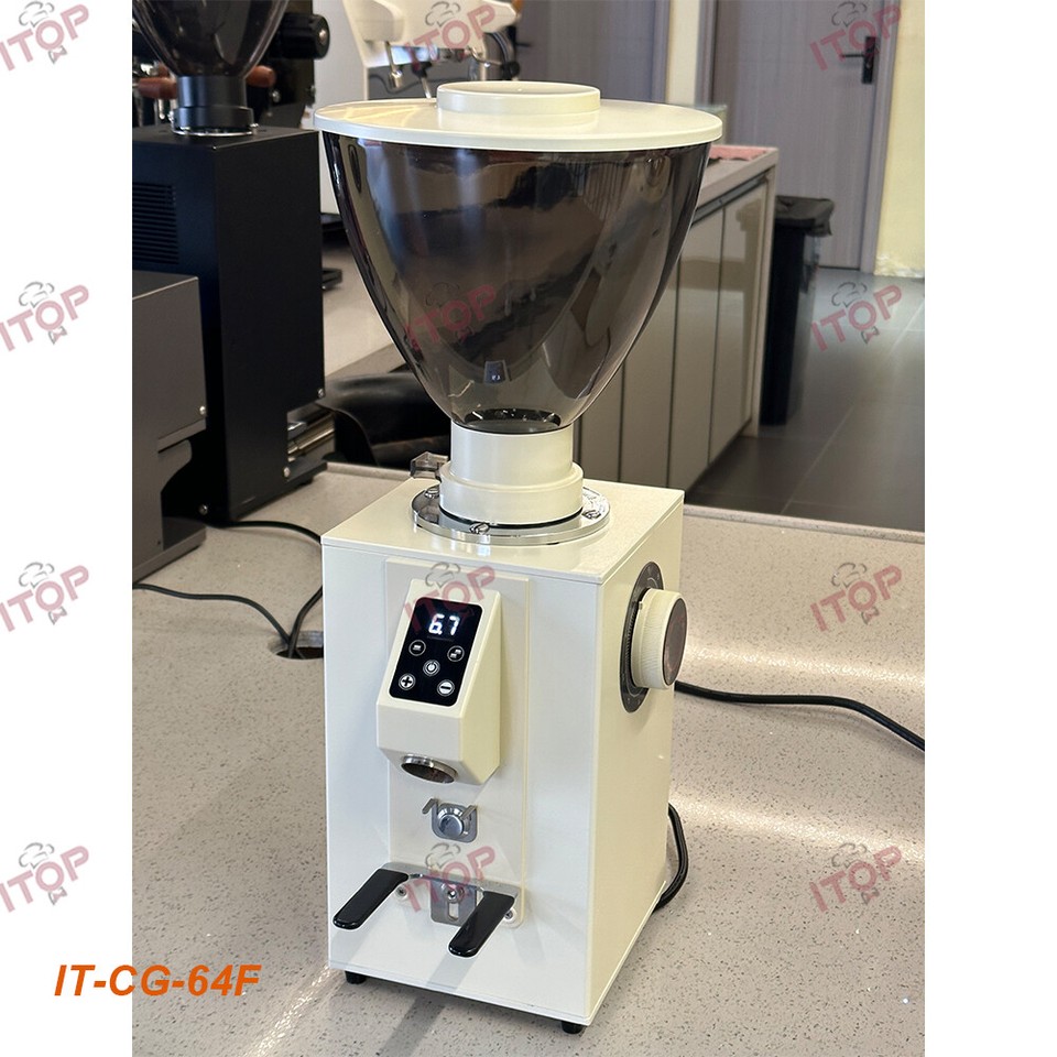 Commercial Coffee Mill Stainless Steel 64mm Flat Burr Coffee Grinder ...