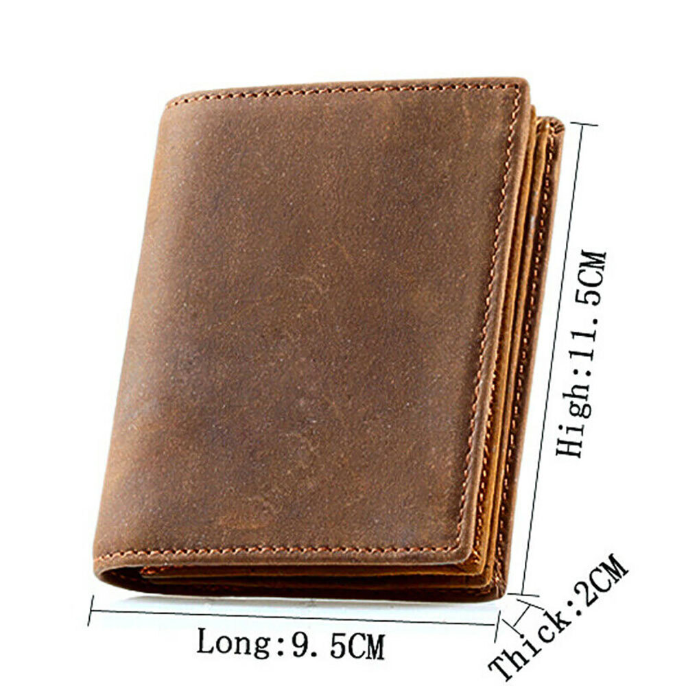 Leather Cash Long Wallet Envelope Zipper Pouch - Money Holder for Men ...