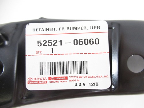 Genuine OEM Toyota 52521-06060 Upper Front Bumper Retainer 2010-2011 ...